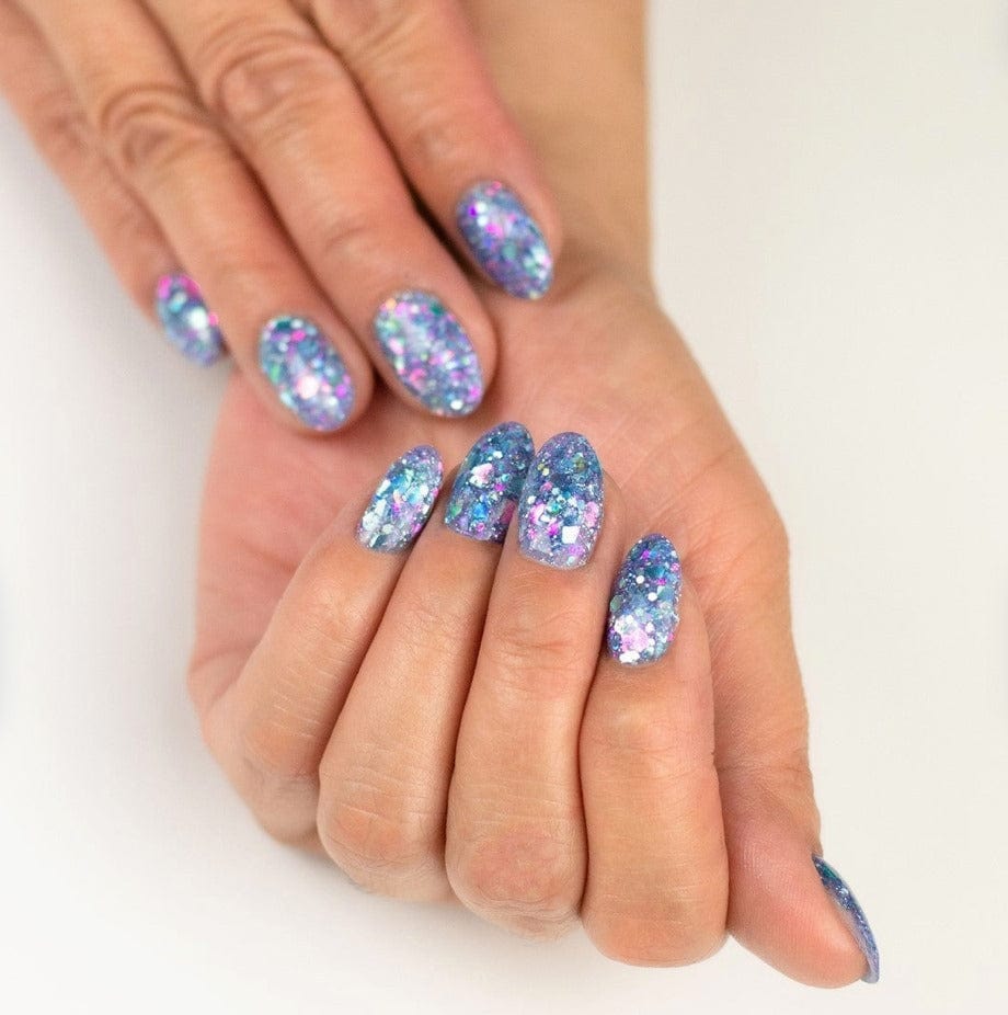 D481 Imagine Blue Glitter Dip Powder – Revel Nail