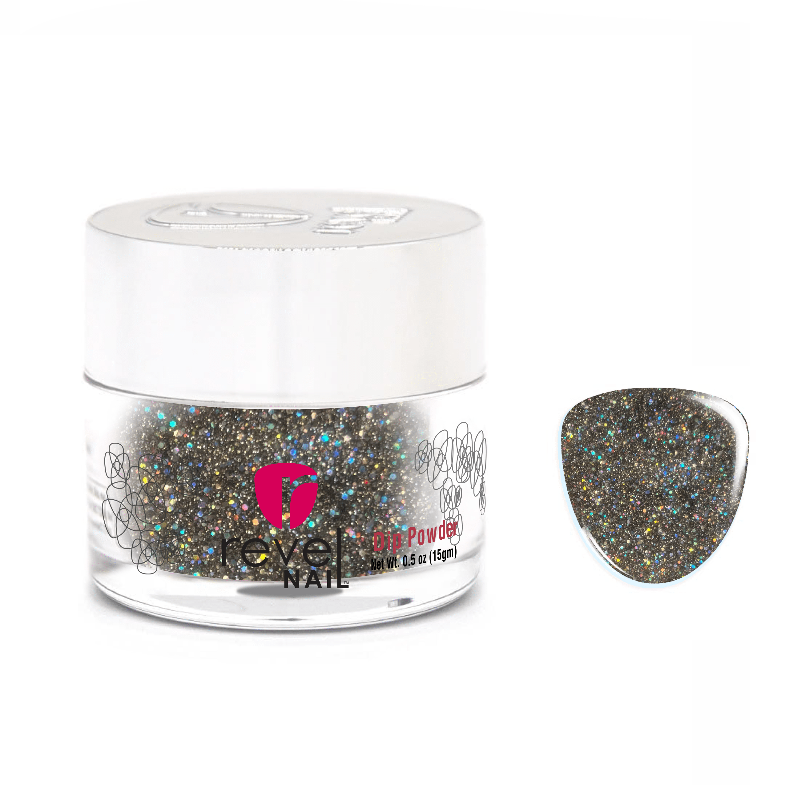 D958 Twinkle Black Glitter Dip Powder – Revel Nail