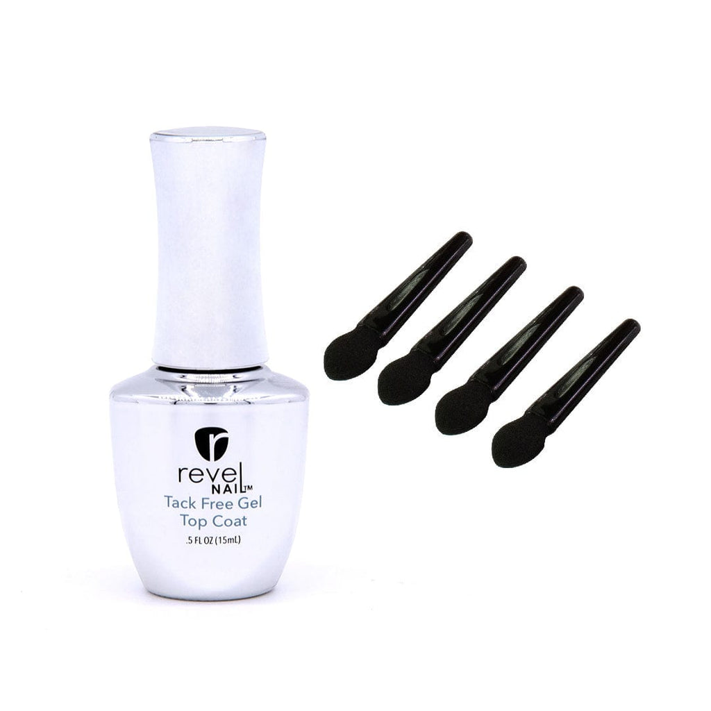Chrome Kit | Tack-Free UV Gel Top Coat + Chrome Nail Powder Applicator ...