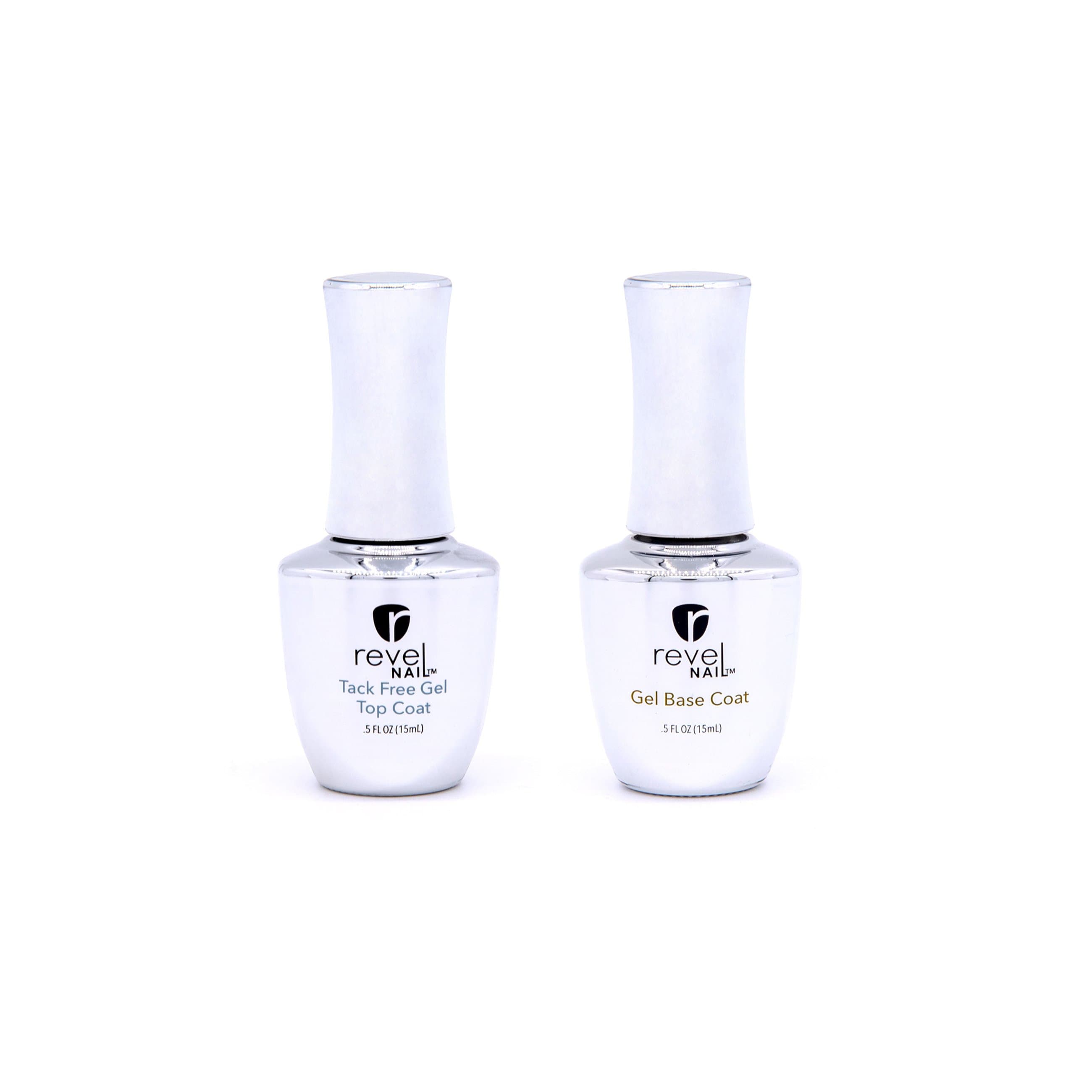 Gel Top + Base Bundle - Tack Free Top Coat + Gel Base Coat – Revel Nail
