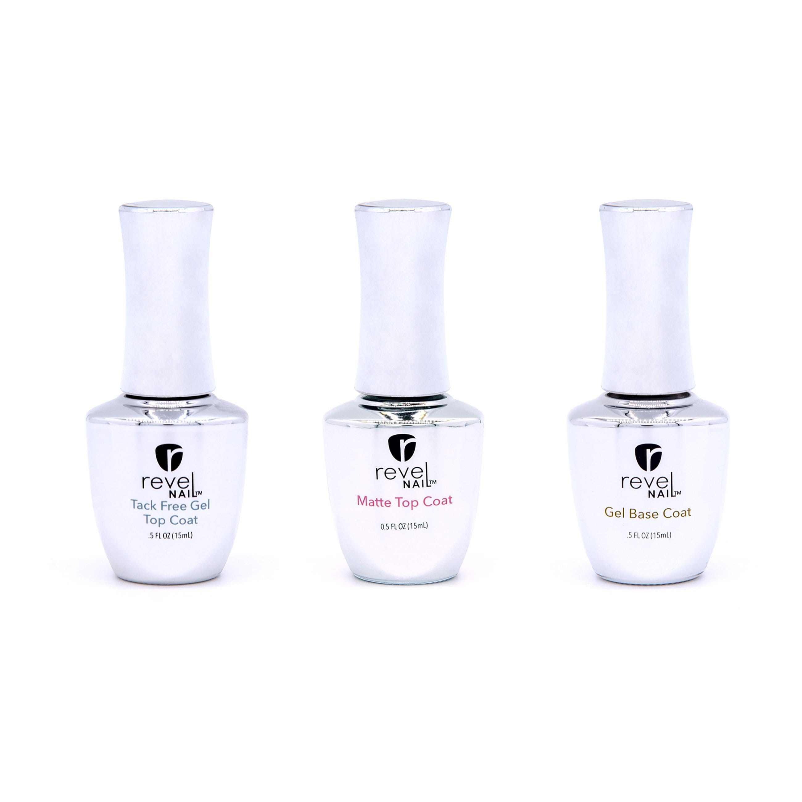 UV Gel Polish Liquid Bundle | Tack Free Top Coat + Matte Top Coat + Ge ...