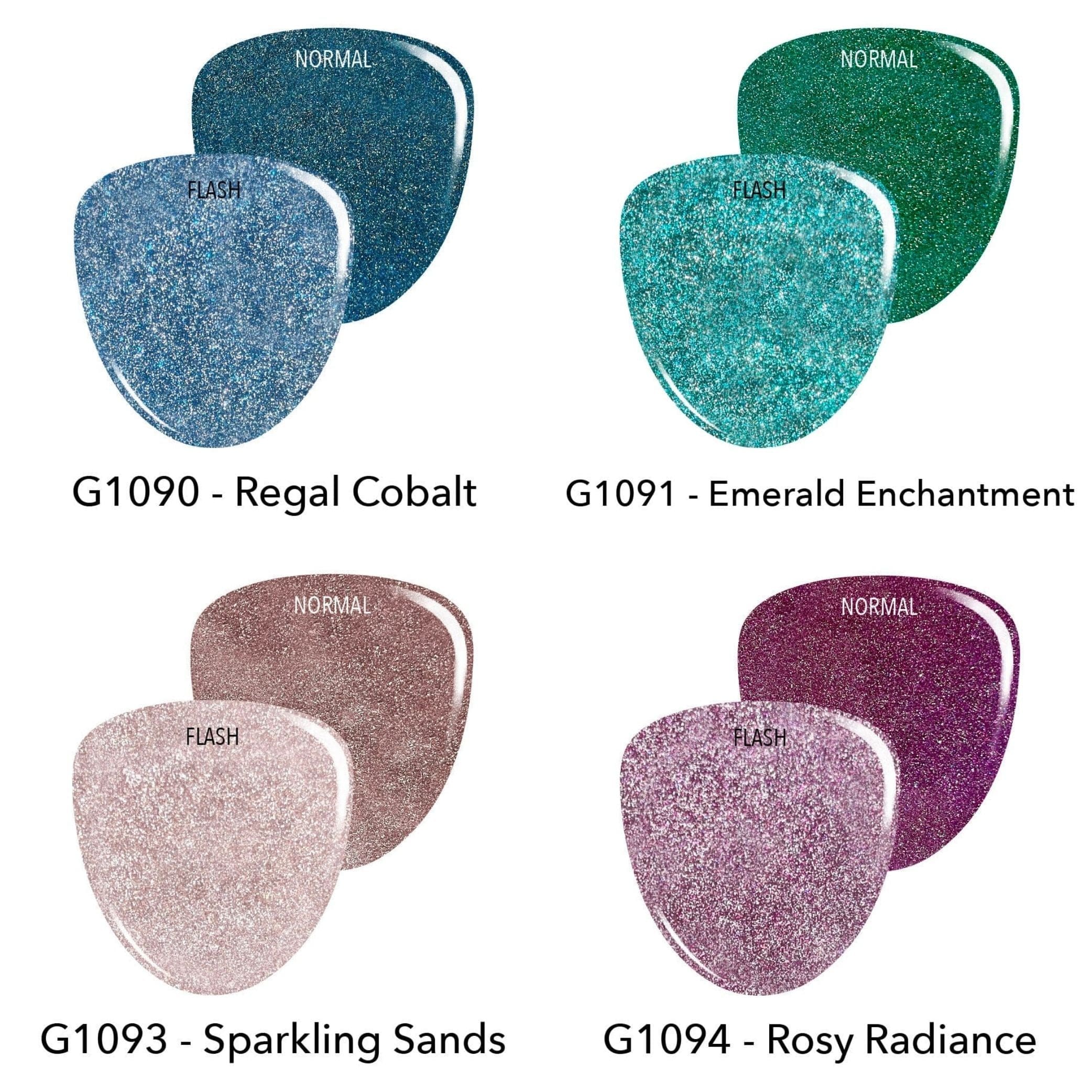 Reflective Glitter 4 Color Gel Polish Starter Kit – Revel Nail