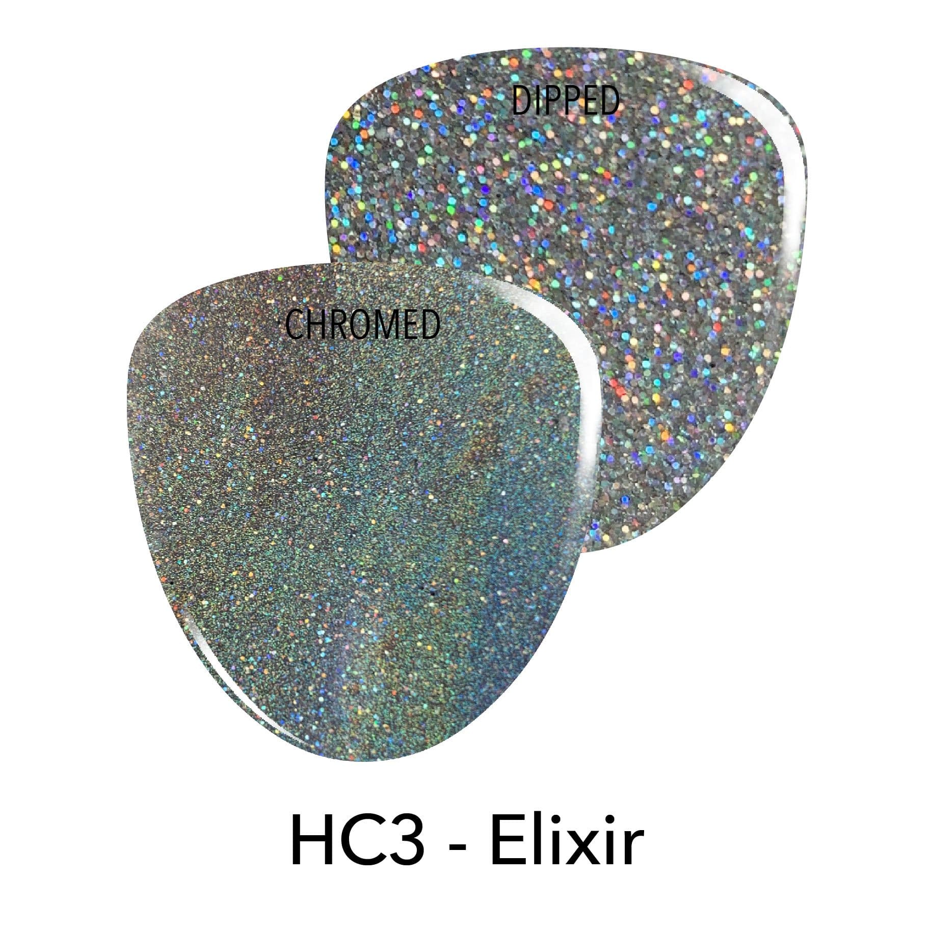 HC3 Elixir Silver Glitter Dip Powder – Revel Nail